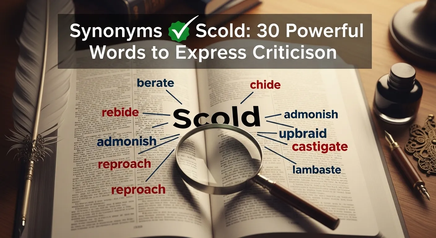 Synonyms of Scold: 30 Powerful Words to Express Criticism
